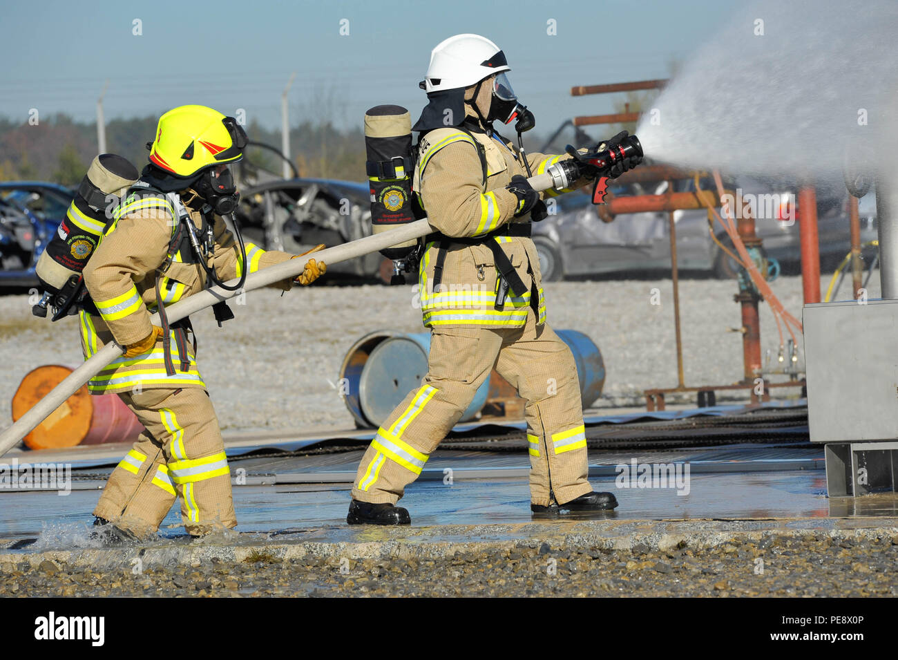 Firefighting training katterbach hi-res stock photography and images ...