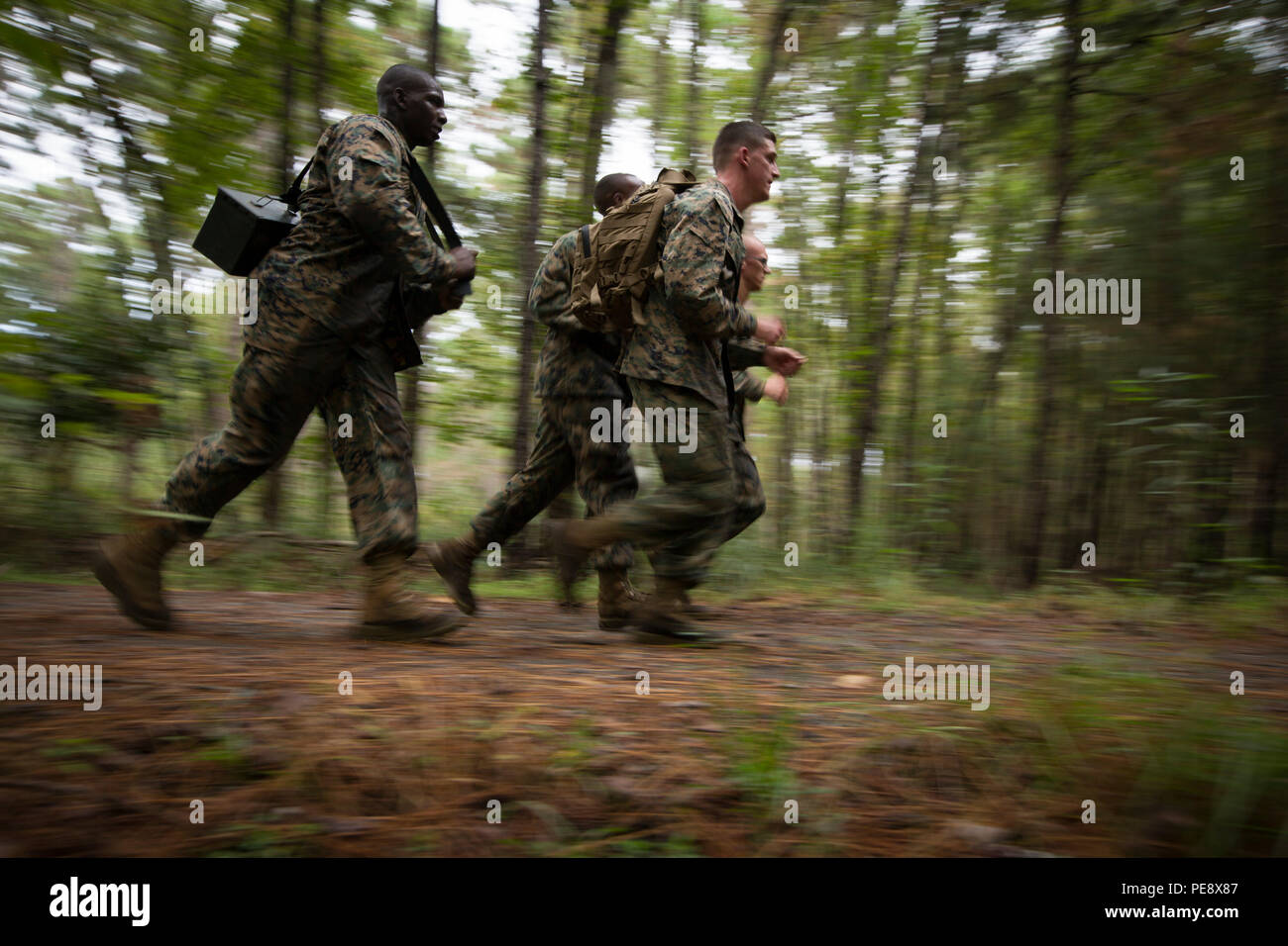 U.S. Marines with Headquarters and Service Battalion, Marine Corps ...
