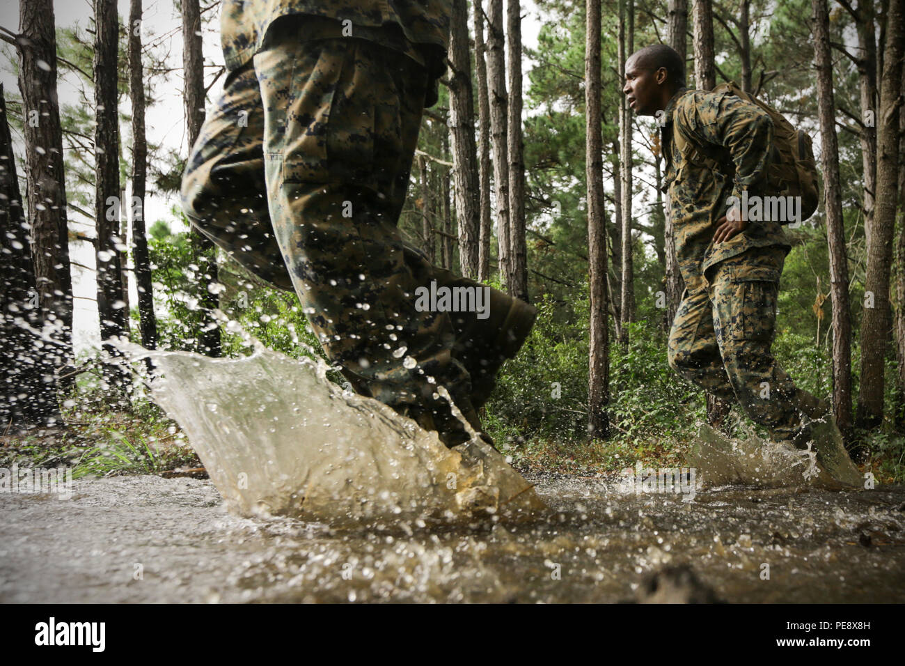 U.S. Marines with Headquarters and Service Battalion, Marine Corps ...