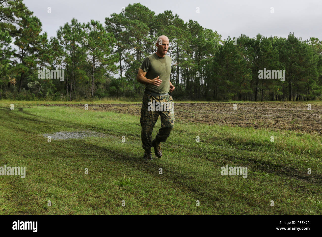 U.S. Marine Corps Col. John Peck, commanding officer, Headquarters and ...