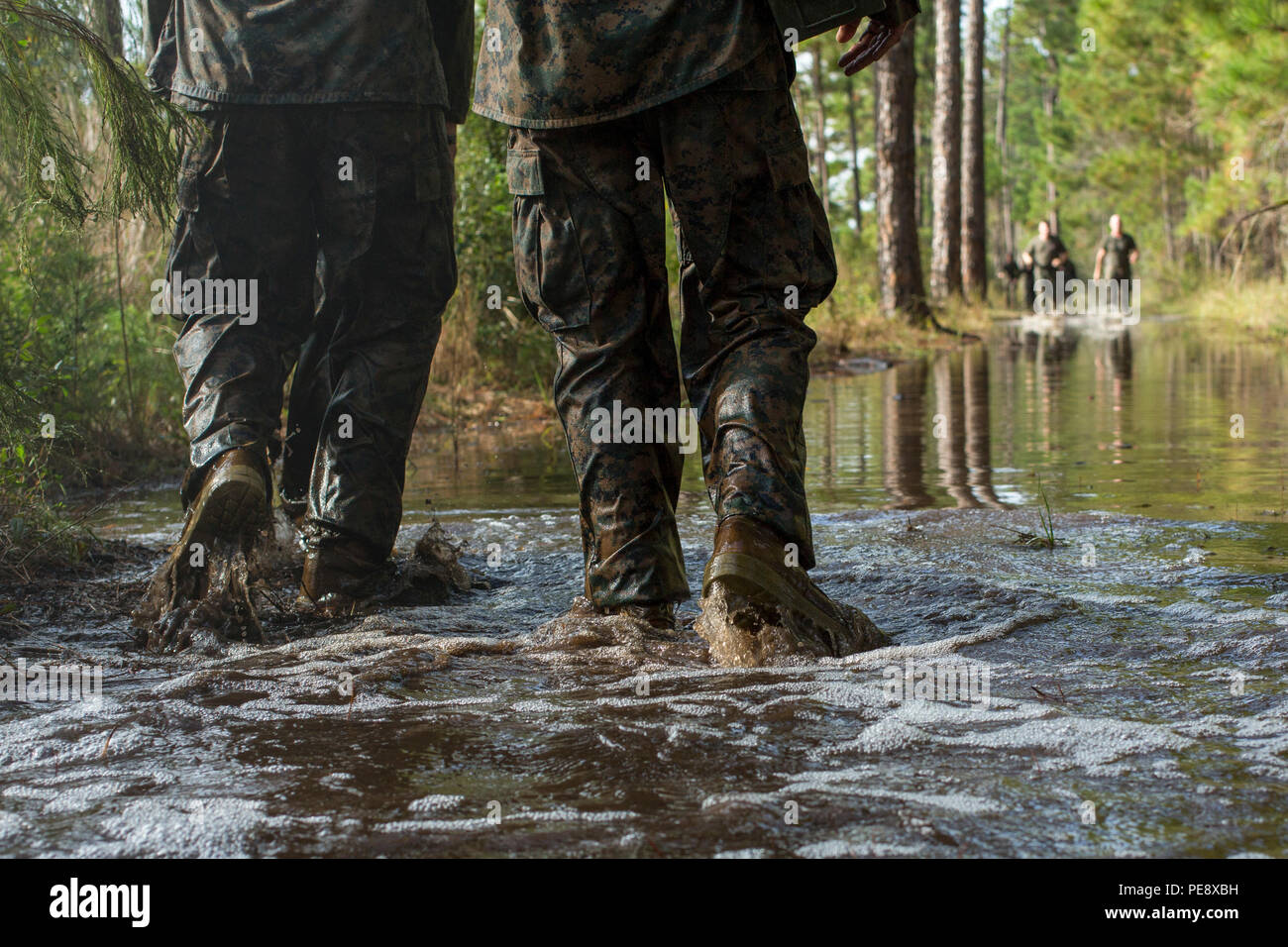 U.S. Marines with Headquarters and Service Battalion, Marine Corps ...