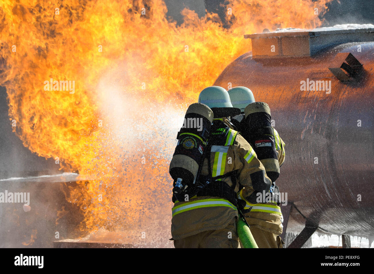 Civilian firefighters from U.S. Army Europe took part in their annual ...