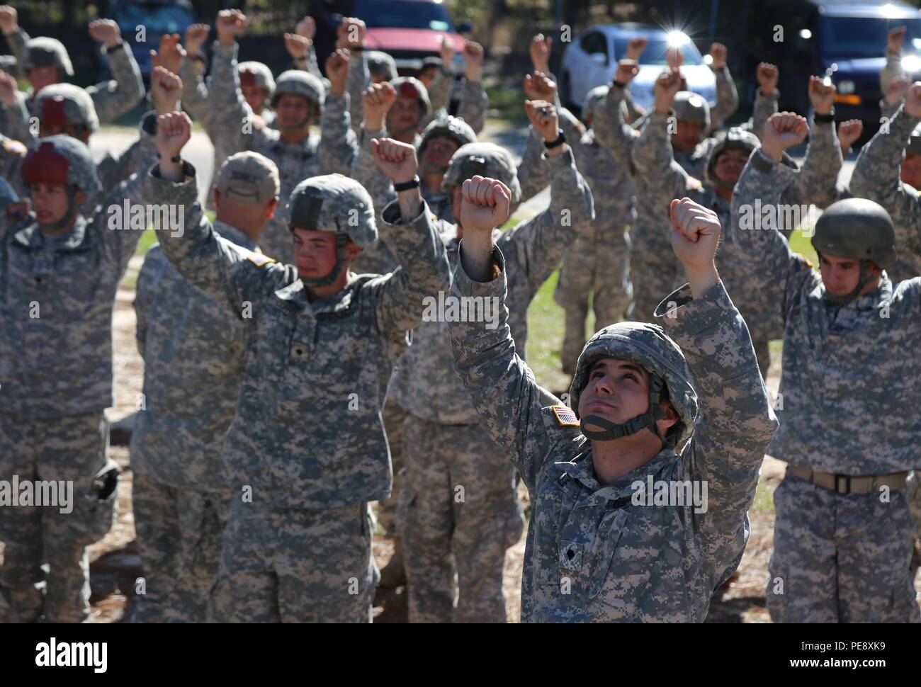 Students from the POQC and POSC prepare for a night airborne operation ...