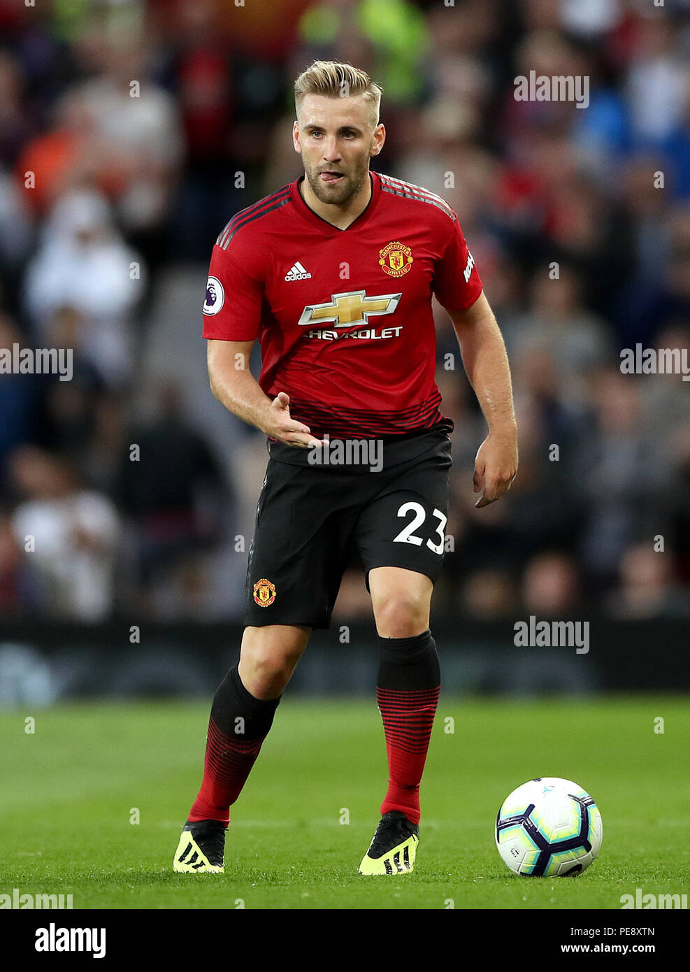 Manchester United's Luke Shaw during the Premier League match at Old ...