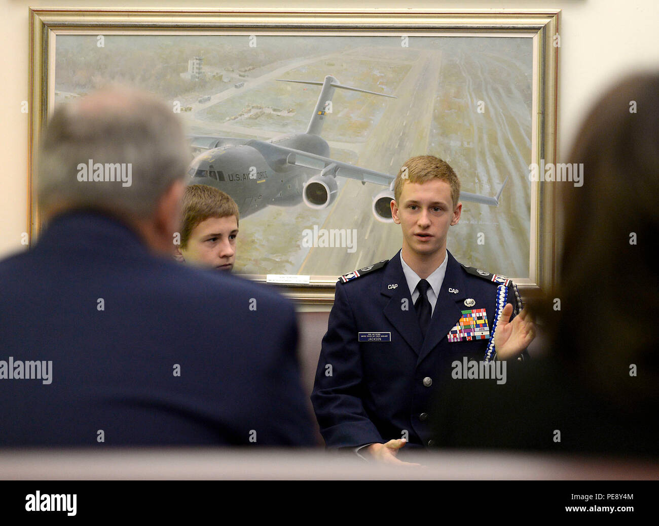 Civil Air Patrol Cadet Matthew C. Jackson tells Air Force Chief of ...
