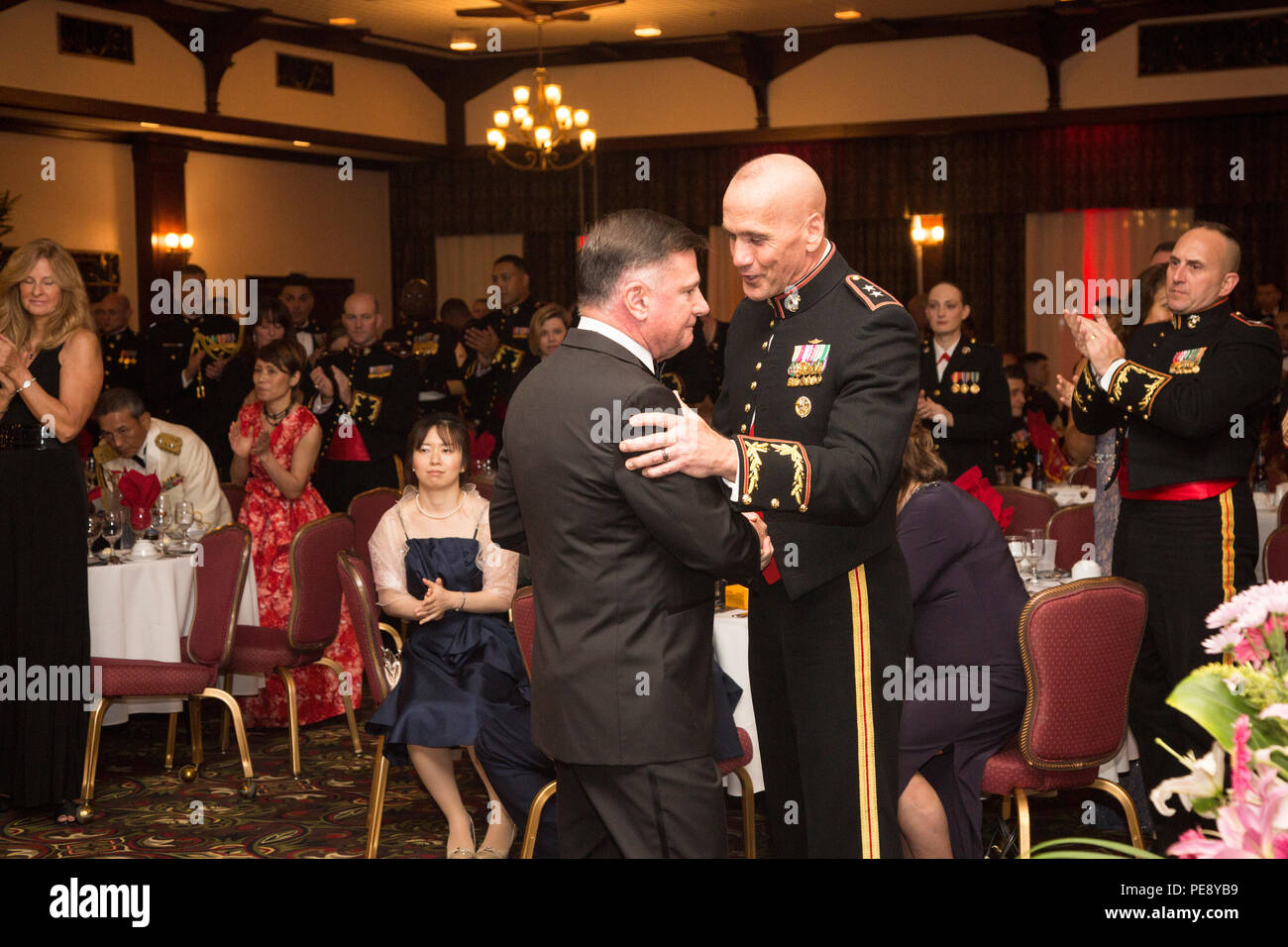 U.S. Marine Corps Maj. Gen. Richard Simcock II thanks retired Lt. Gen ...