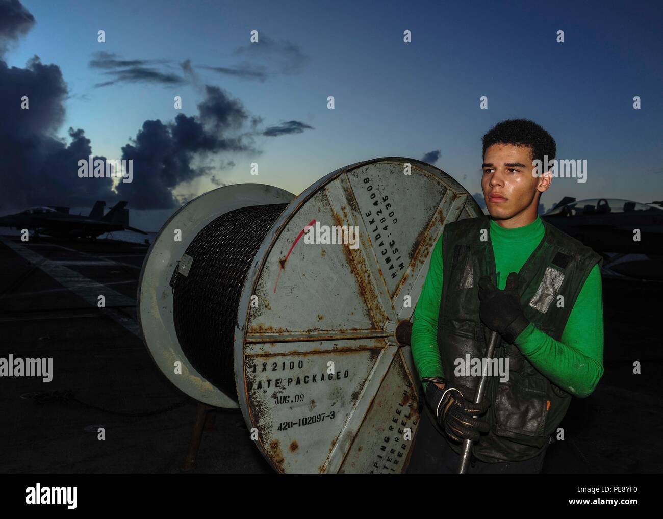 151107-N-PG340-069 PACIFIC OCEAN (Nov. 7, 2015) – Aviation Boatswain’s ...