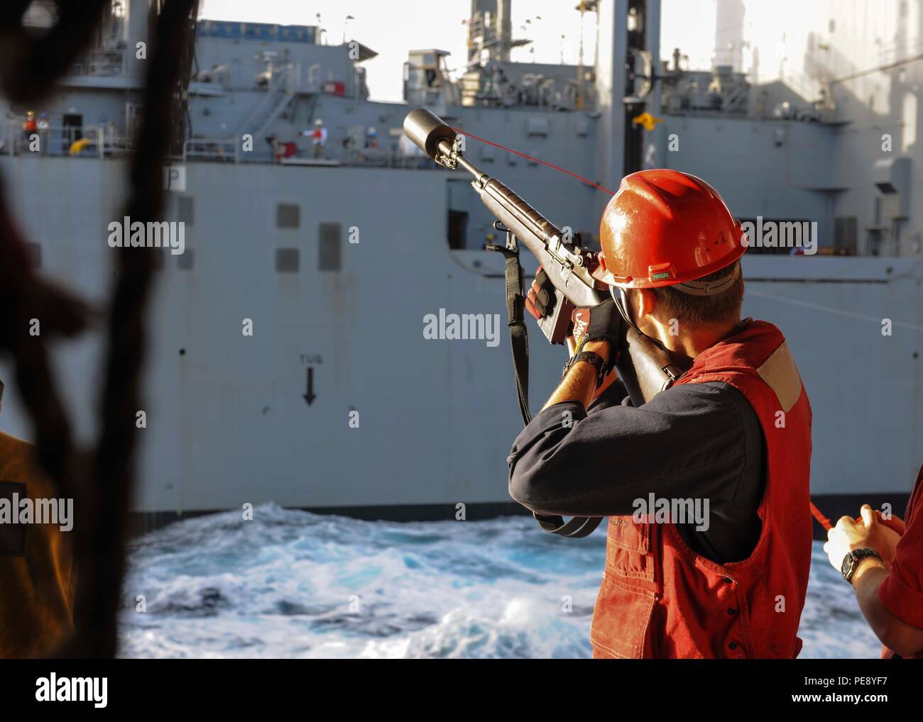 151109-N-NV908-047 PACIFIC OCEAN (Nov. 9, 2015) – Aviation Ordnanceman ...