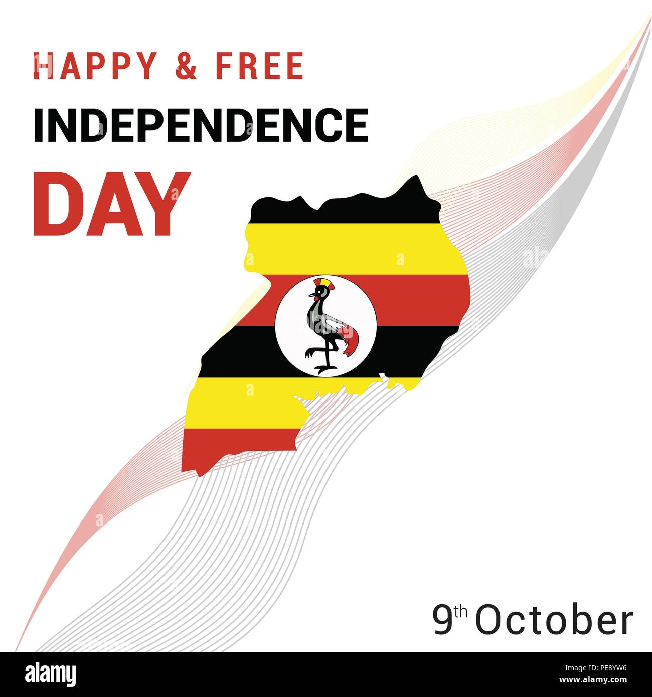 Happy independence day uganda hi-res stock photography and images - Alamy