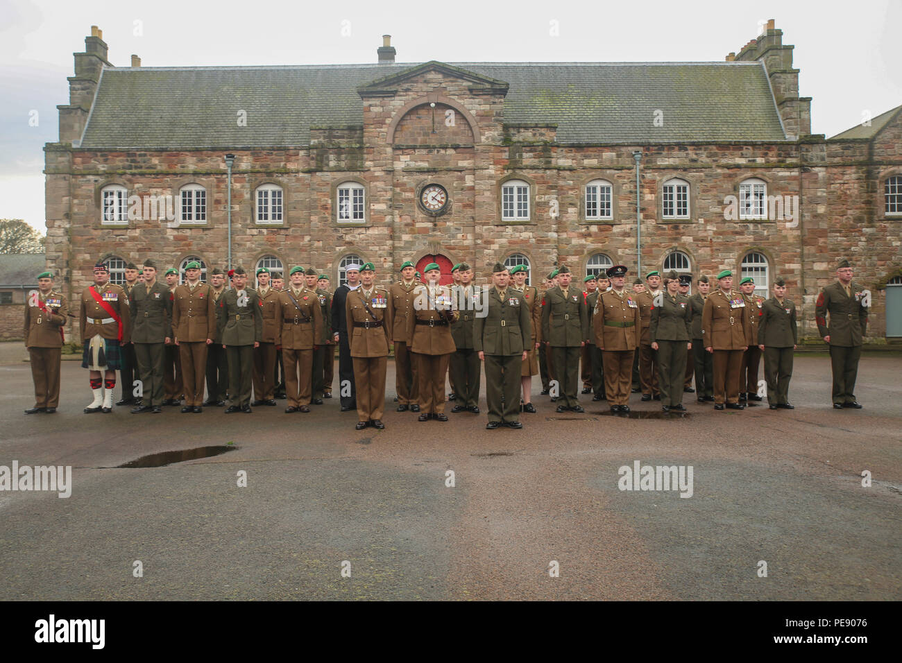 U.S. Marines with 2nd Intelligence Battalion pose for a photo with ...