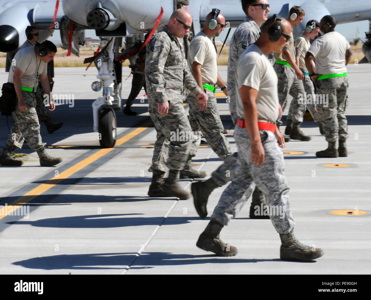 Airmen assigned to the 757th Aircraft Maintenance Squadron at Nellis ...