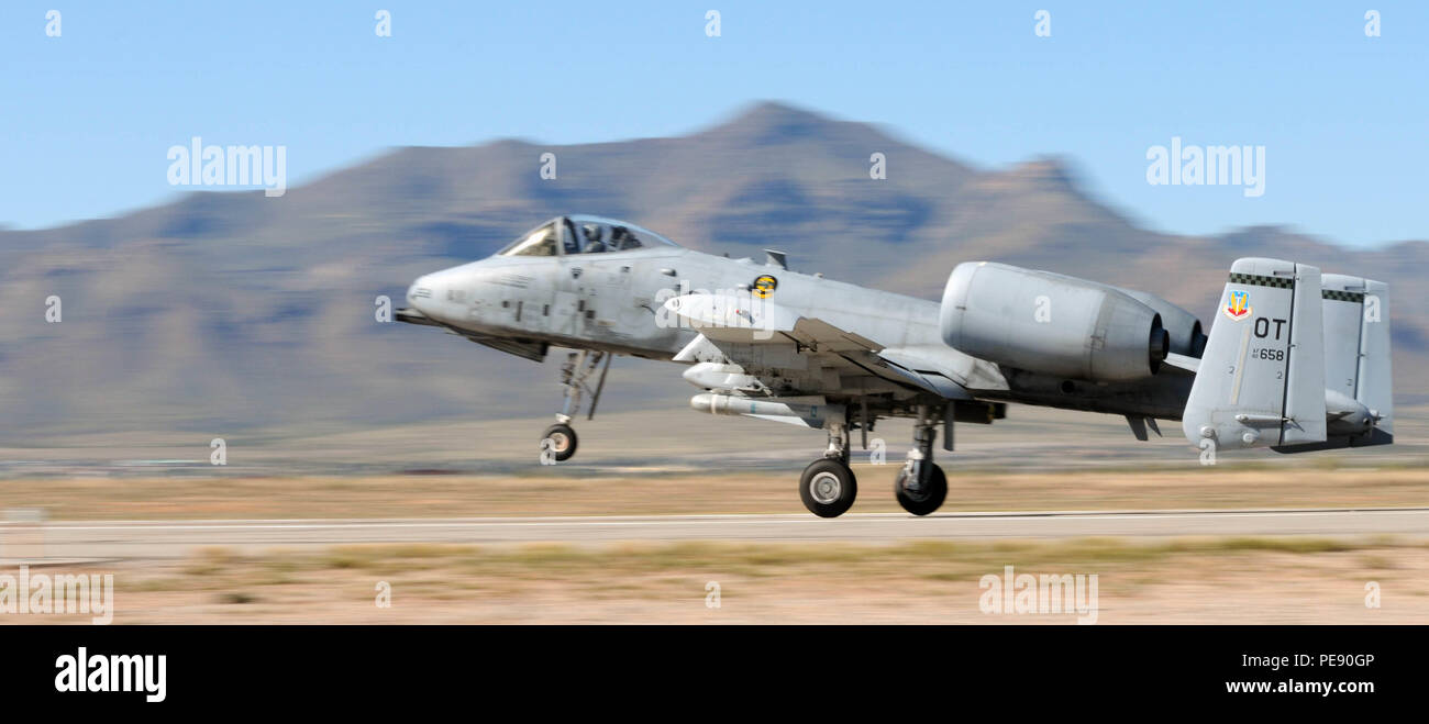 An A-10 Thunderbolt II takes flight from Biggs Army Airfield during ...