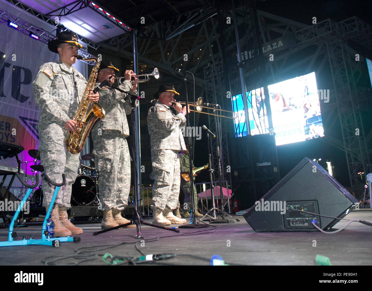The rock and roll ensemble of the 1st Cavalry Division Band, known as ...