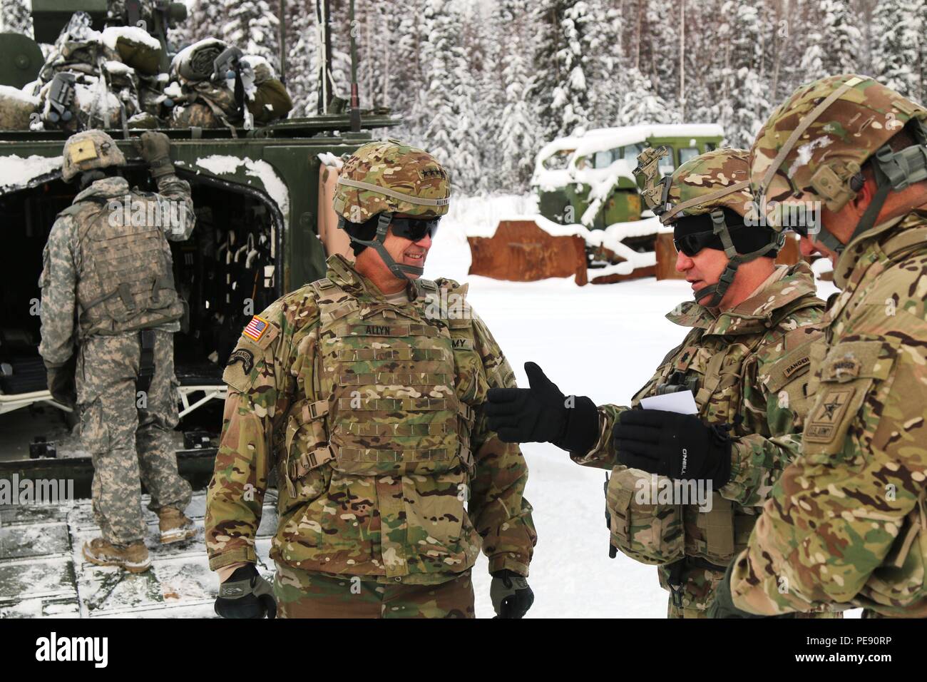 Lt. Col. Thomas M. Hough, commander of U.S. Army Alaska's 1st Battalion ...