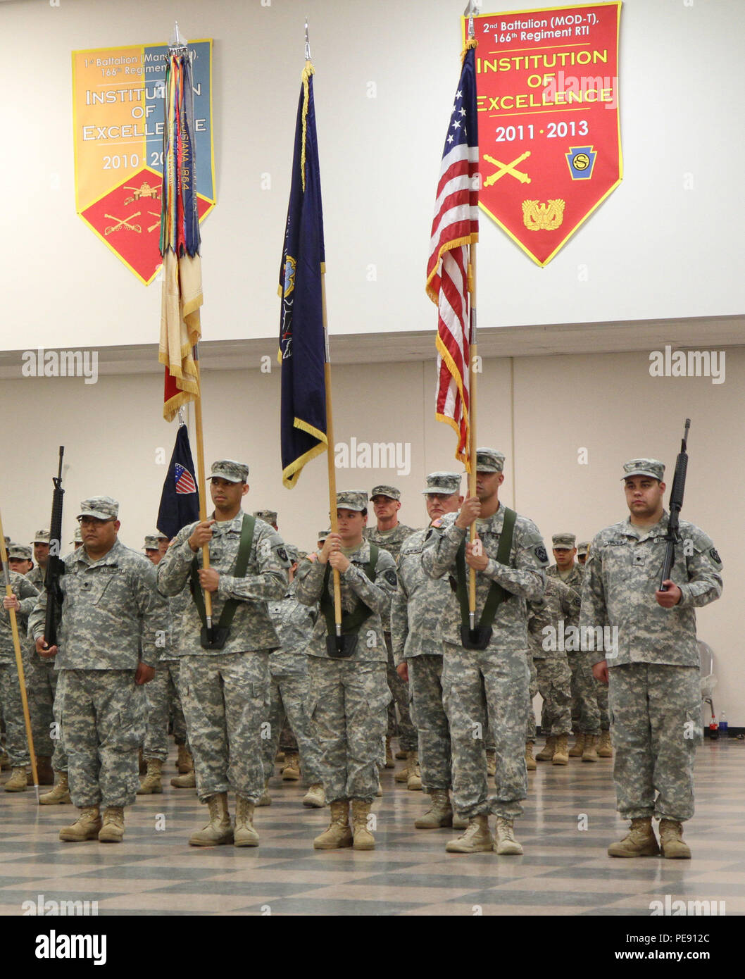 Members of the 213th Regional Support Group, Pennsylvania Army National ...