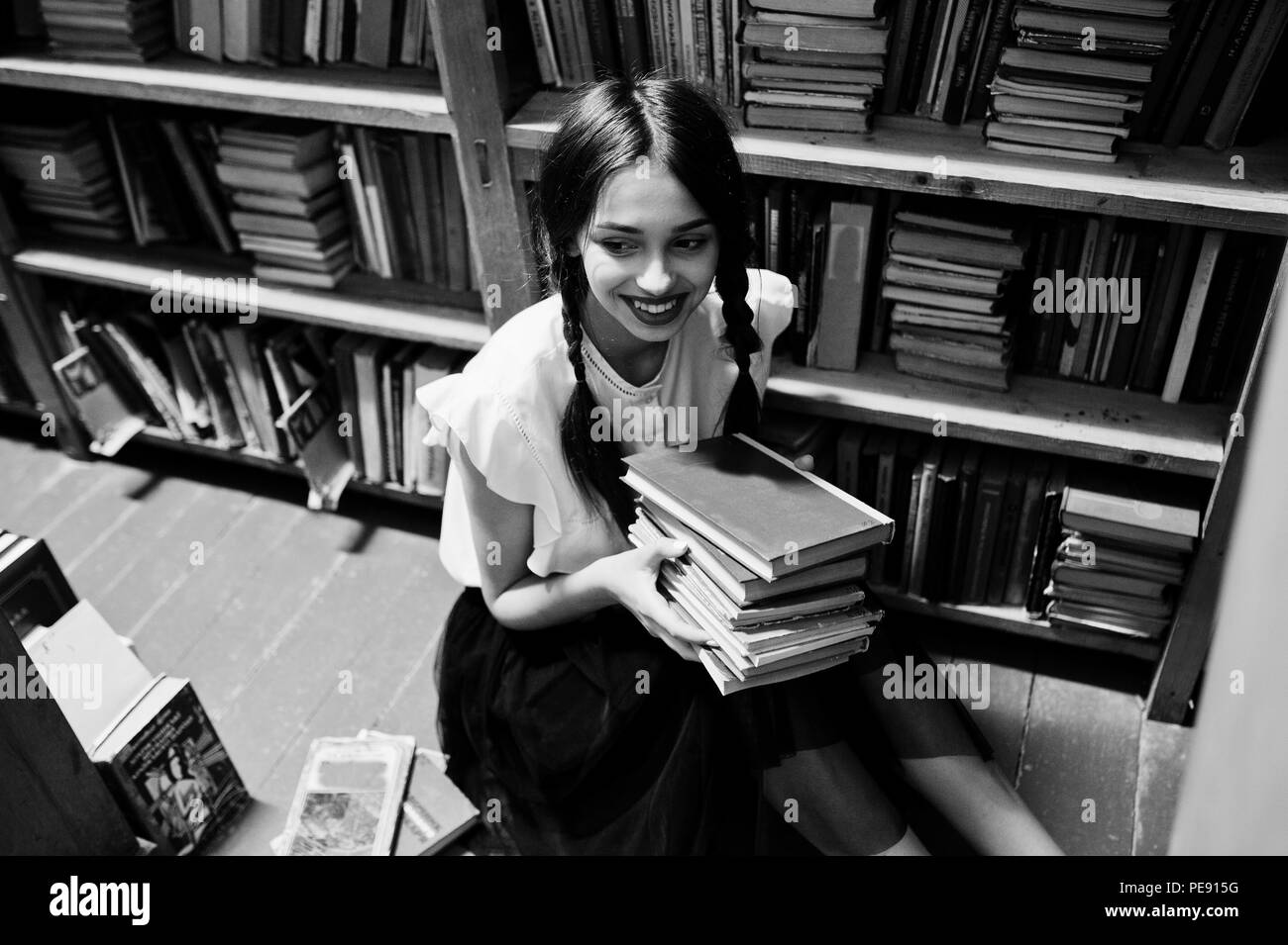 Black And White Library Photography