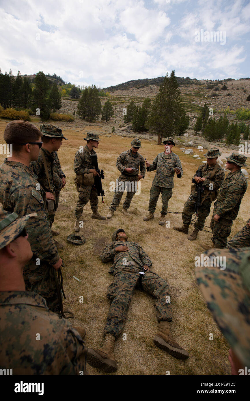 U.S. Marine Corps Sgt. Randy D. Teal Jr., third from right, squad ...