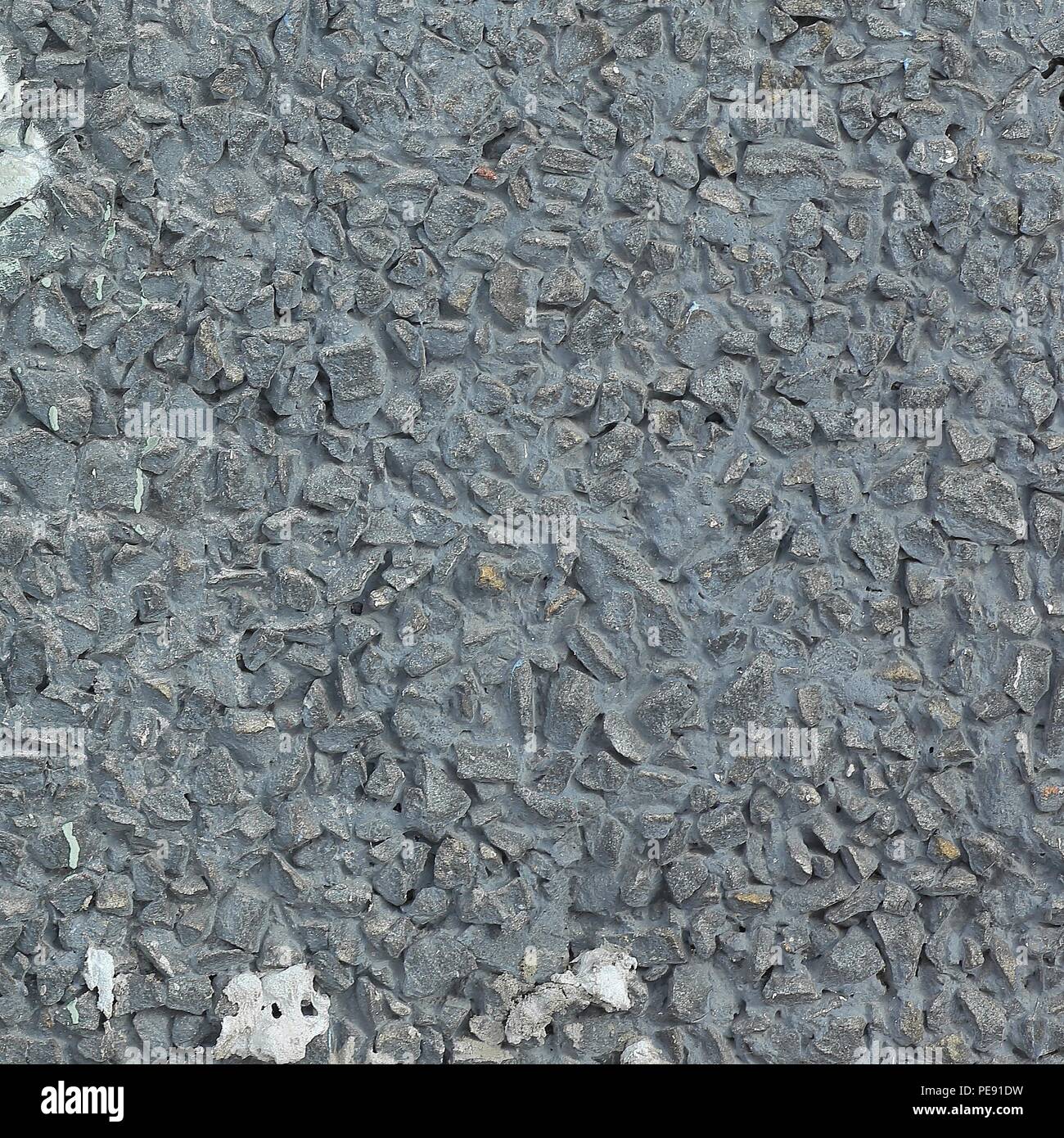 Floor pavement made of small black stone Stock Photo - Alamy