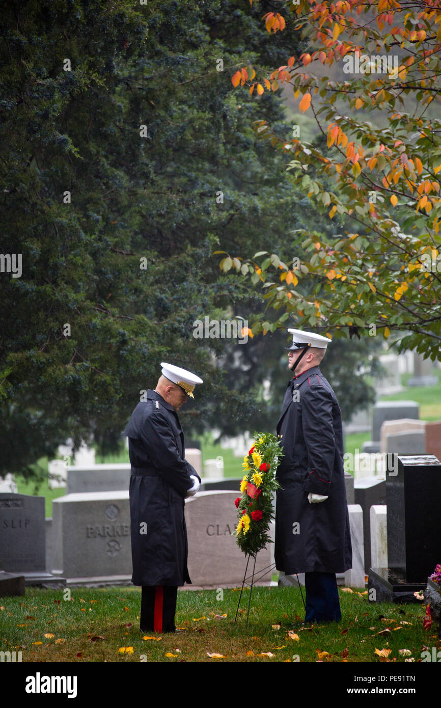 Commandant of the Marine Corps, Gen. Robert B. Neller, pays his ...