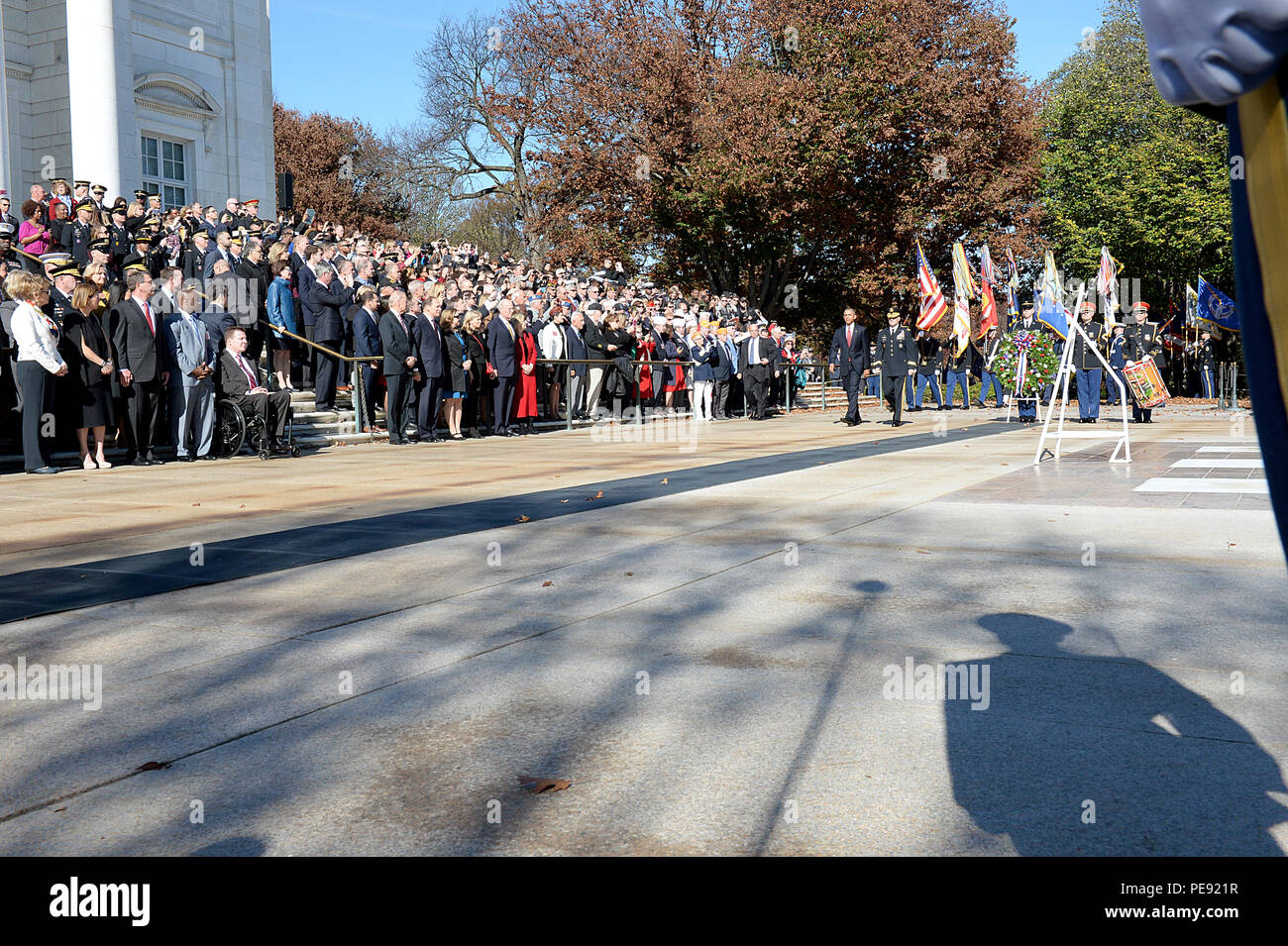 Secretary of Defense Ash Carter looks on as President Barack Obama ...