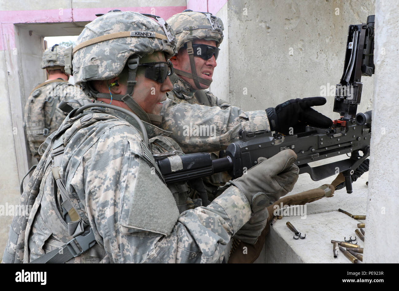 Infantrymen assigned to 1st Battalion, 508th Parachute Infantry ...