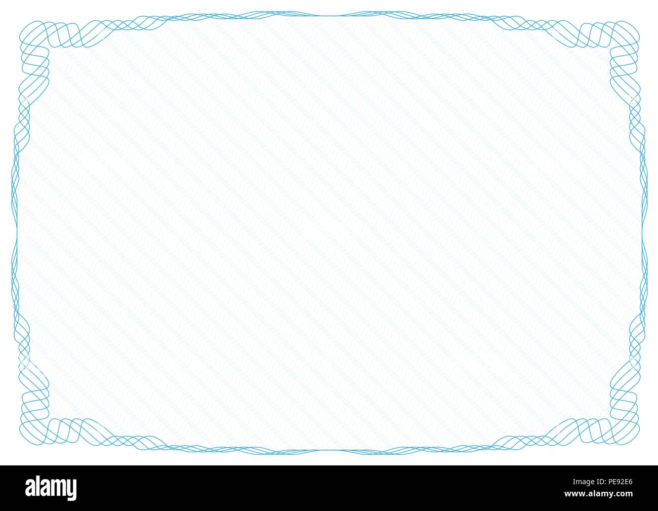 Blue Line Border Clip Art