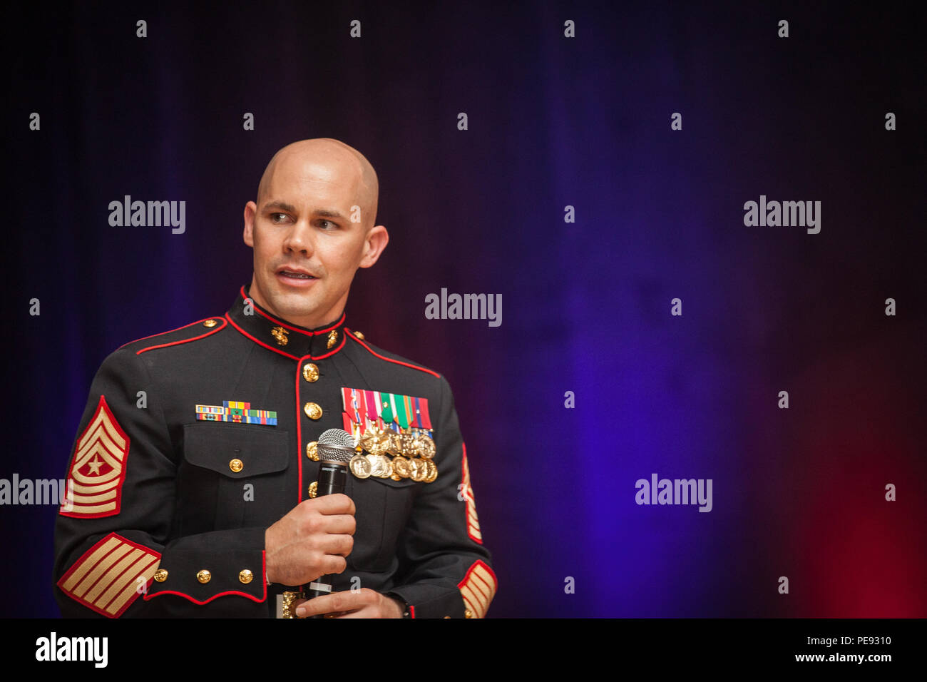 The 18th Sergeant Major of the Marine Corps, Ronald L. Green, attends ...
