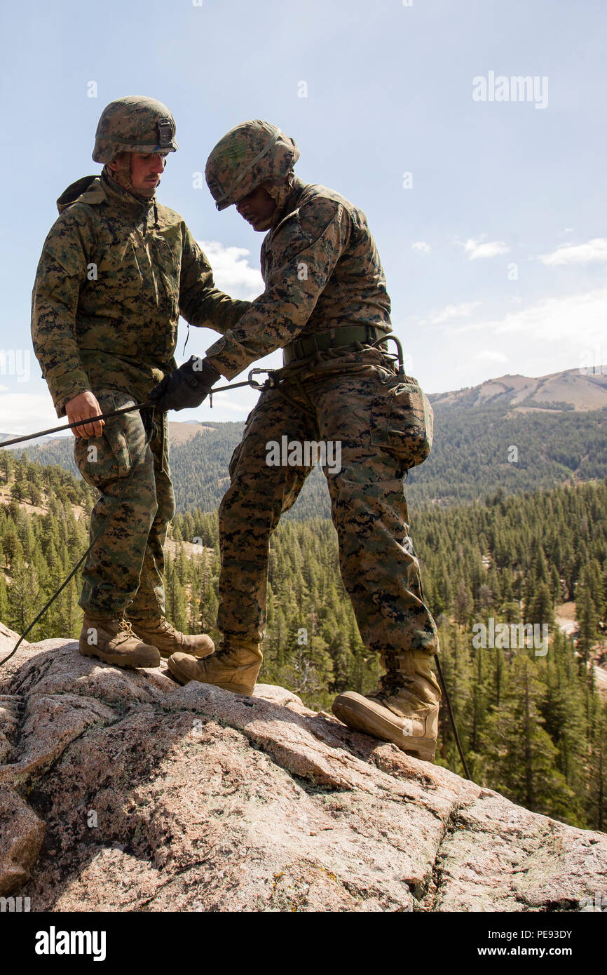 U.S. Marine Corps Sgt. Jordan K. Heiselman, second from right, platoon ...