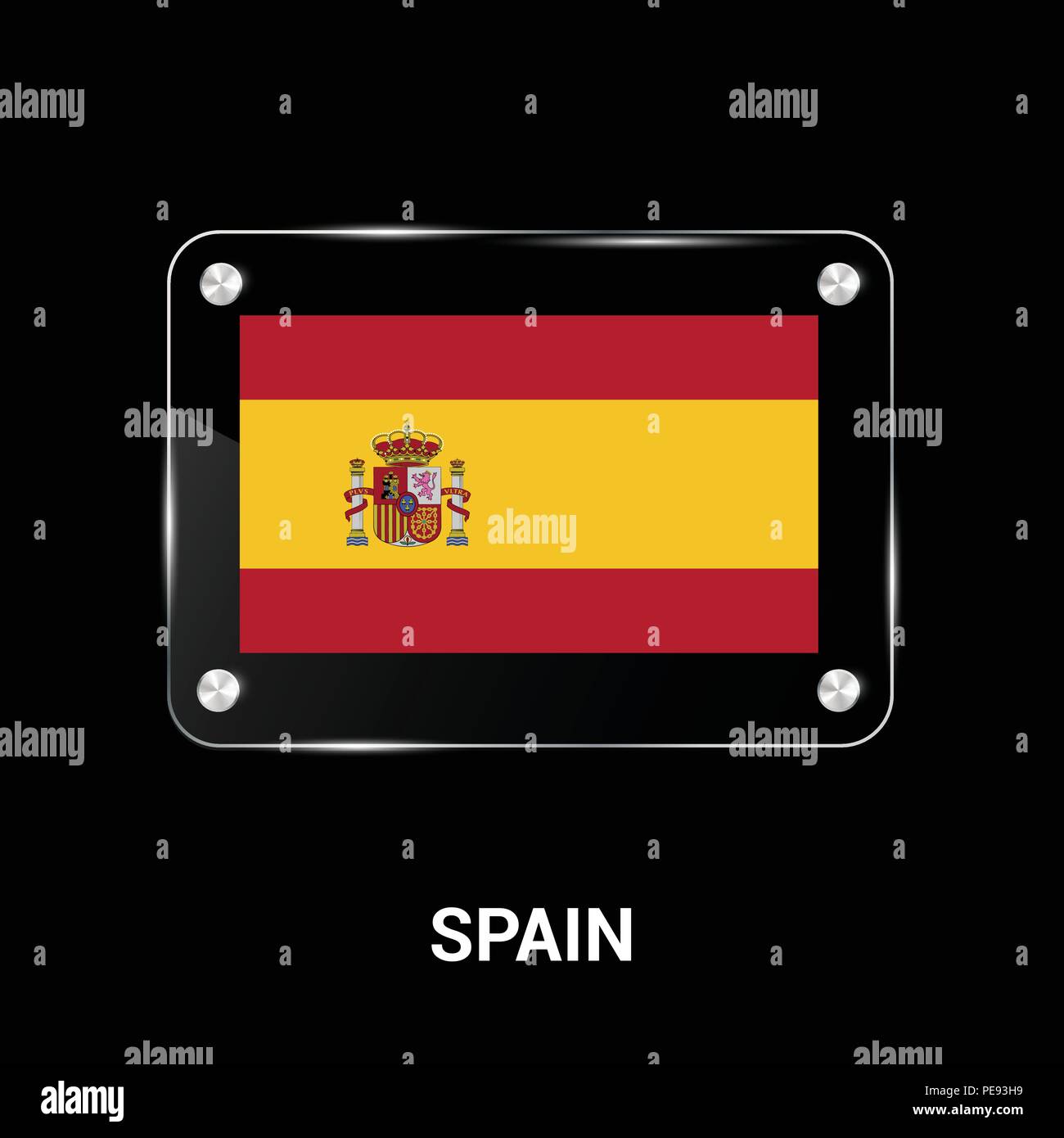 Spain Flags design vector Stock Vector Image & Art - Alamy