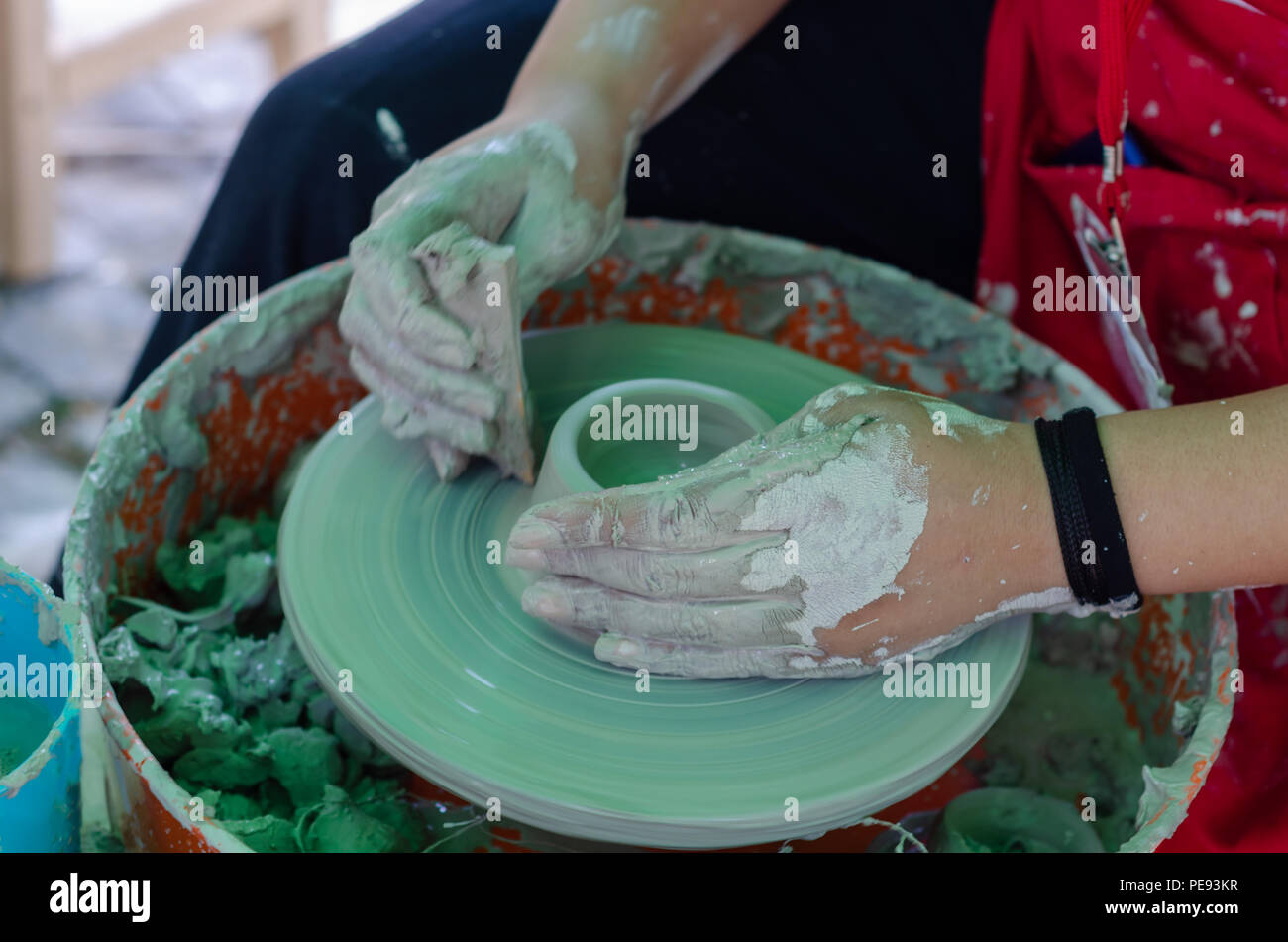 Pottery making process hi-res stock photography and images - Alamy