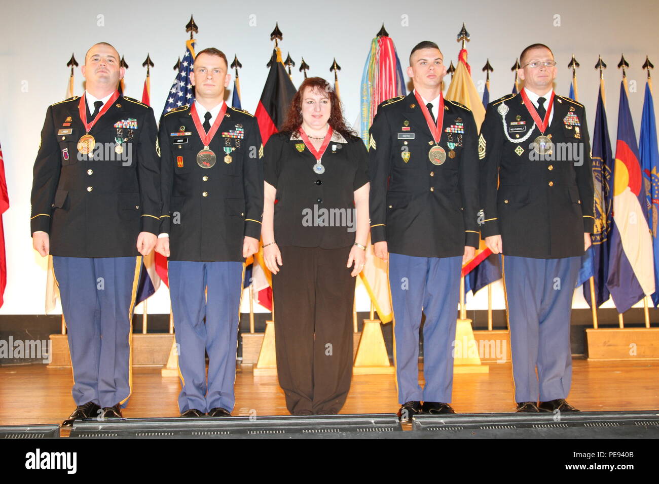 New Sergeant Morales Club members and a Dr. Mary E. Walker awardee ...