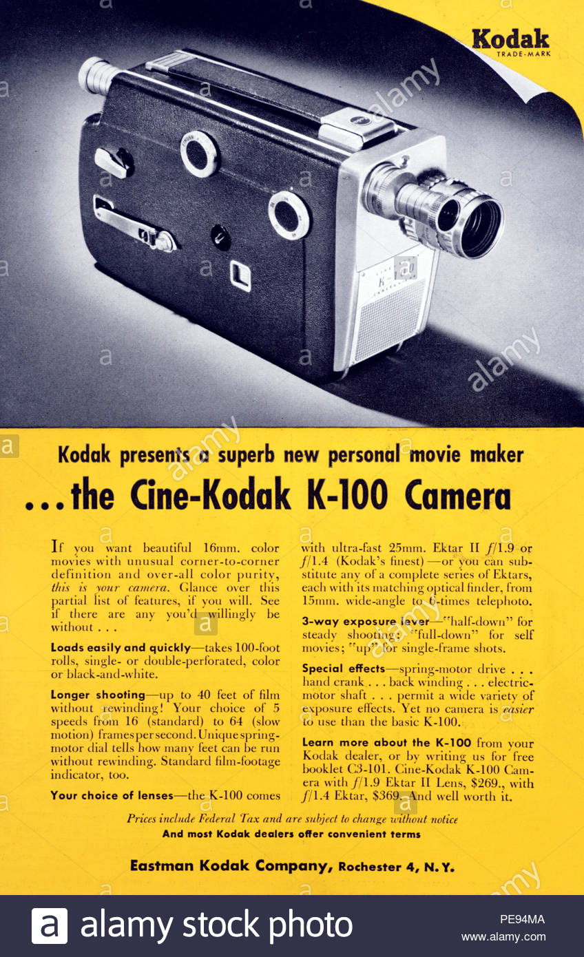 Vintage camera ads hi-res stock photography and images - Alamy