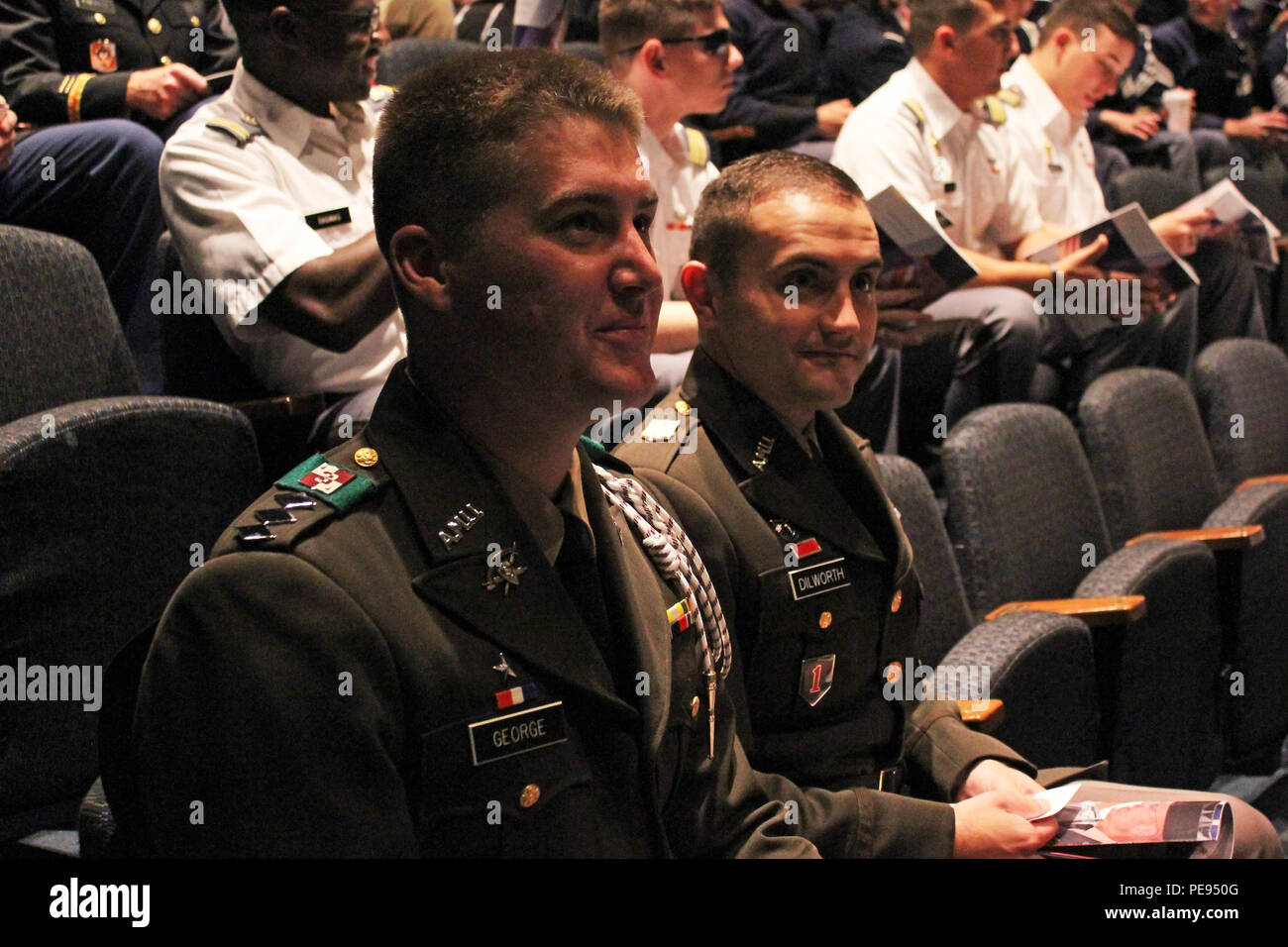 Cadet Raymond Dilworth (right) and a fellow cadet from Texas A&M ...