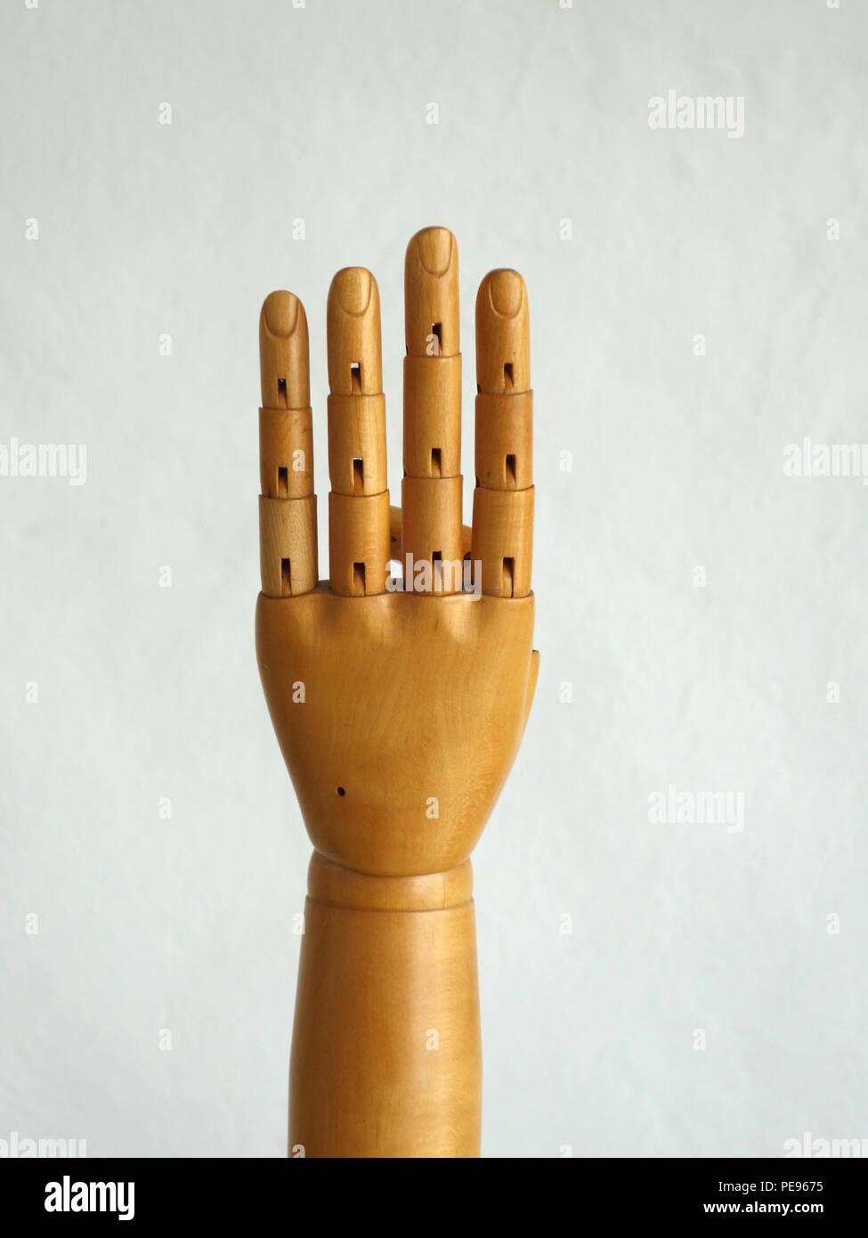 Wooden Hand Manikin making gestures Stock Photo - Alamy