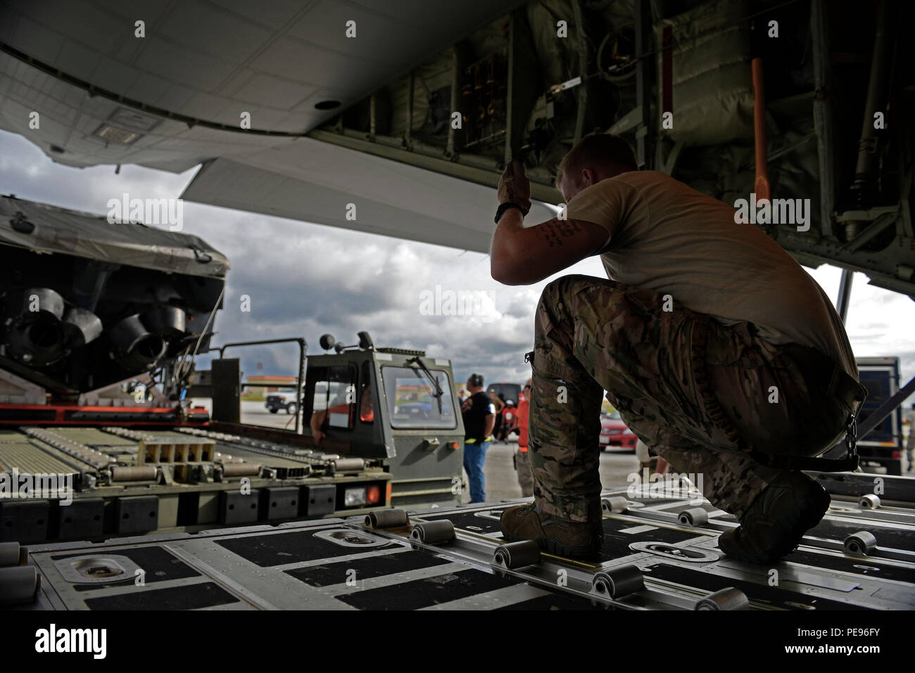 A 17th Special Operations Squadron MC-130J Commando II loadmaster ...