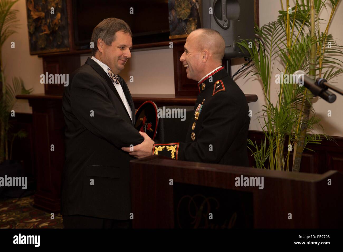 Brig. Gen. Joaquin F. Malavet presents Consul General Naha, Joel ...