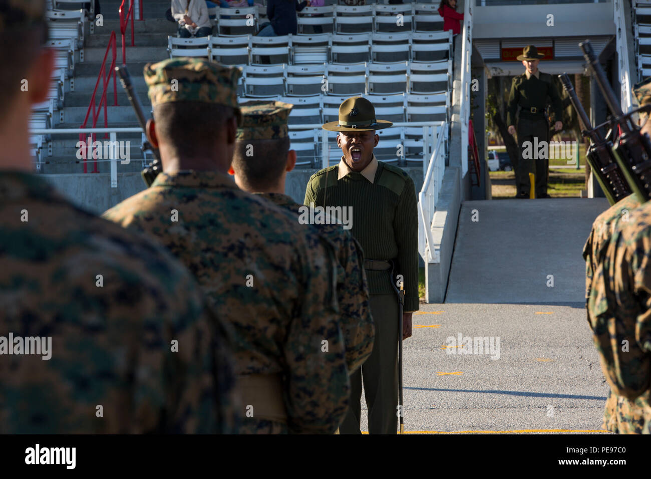 Drill Instructor Sgt. Leon Booker, Platoon 3004, India Company, 3rd ...