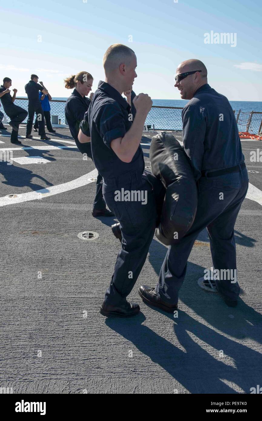151116-N-TC720-443 MEDITERRANEAN SEA (Nov. 16, 2015) Seaman Brett Yohn ...