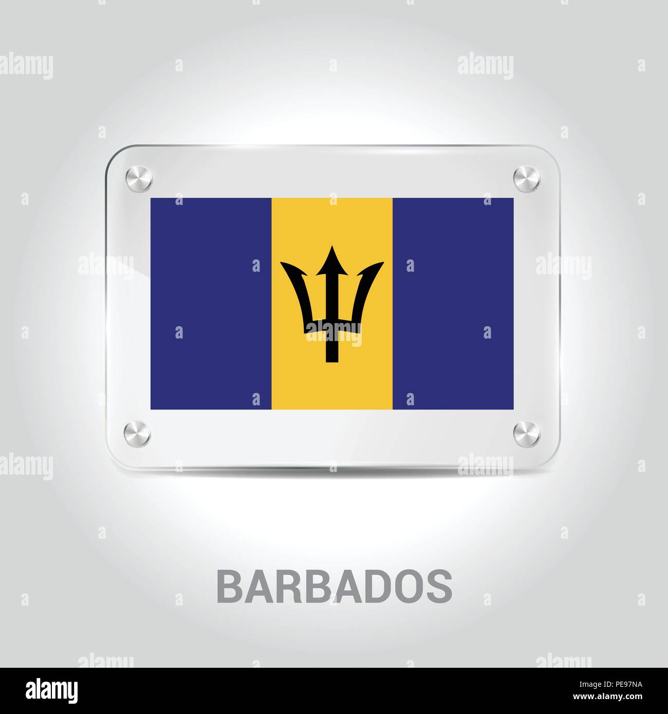 Barbados flag design vector Stock Vector Image & Art - Alamy
