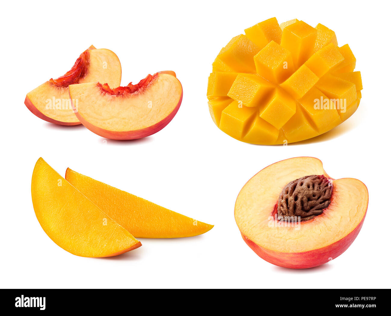 Mango pieces isolated hi-res stock photography and images - Alamy