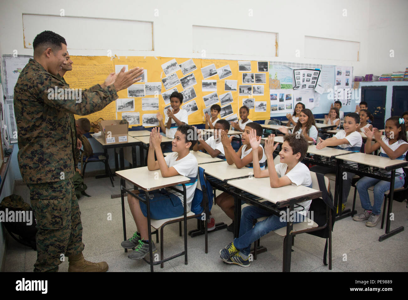 U.S. Marine Lt. Col. Esteban Beamon, team leader, 4th Civil Affairs ...