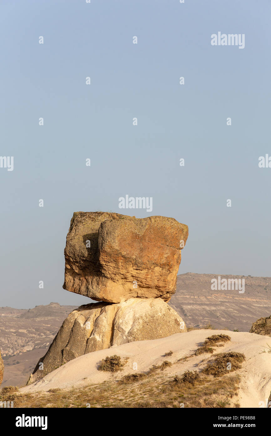 Head of erosion column, Cappadocia, Turkey Stock Photo - Alamy
