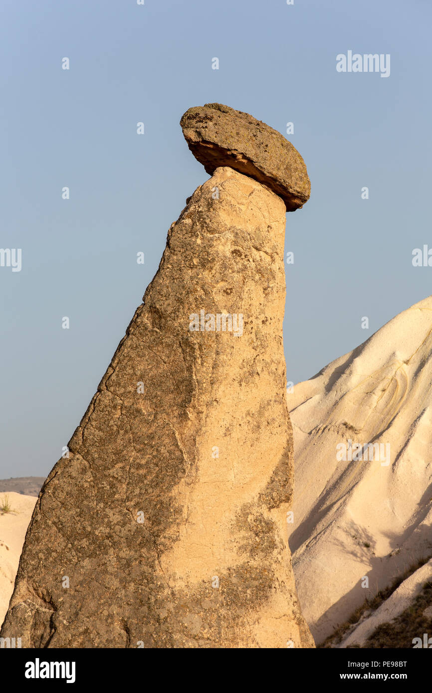 Head of erosion column, Cappadocia, Turkey Stock Photo - Alamy