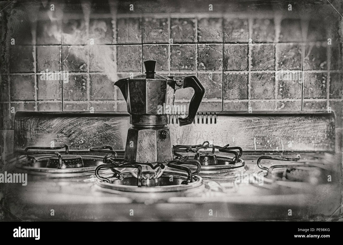Dirty coffee pot hi-res stock photography and images - Alamy