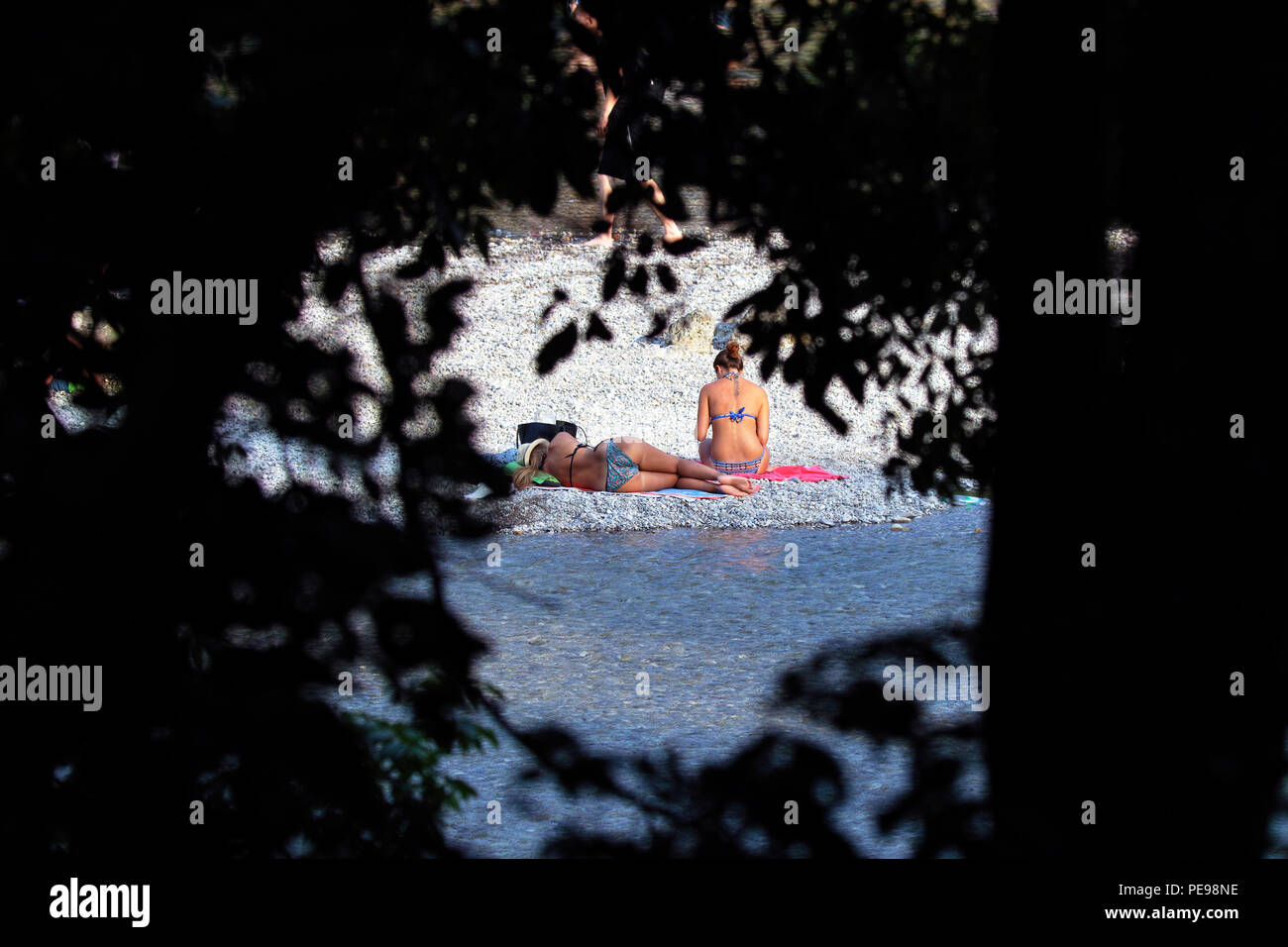 Bath in the river Stock Photo - Alamy