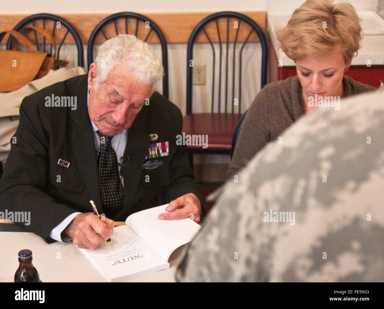 Vincent Speranza, a paratrooper with H. Company, 501st Parachute ...