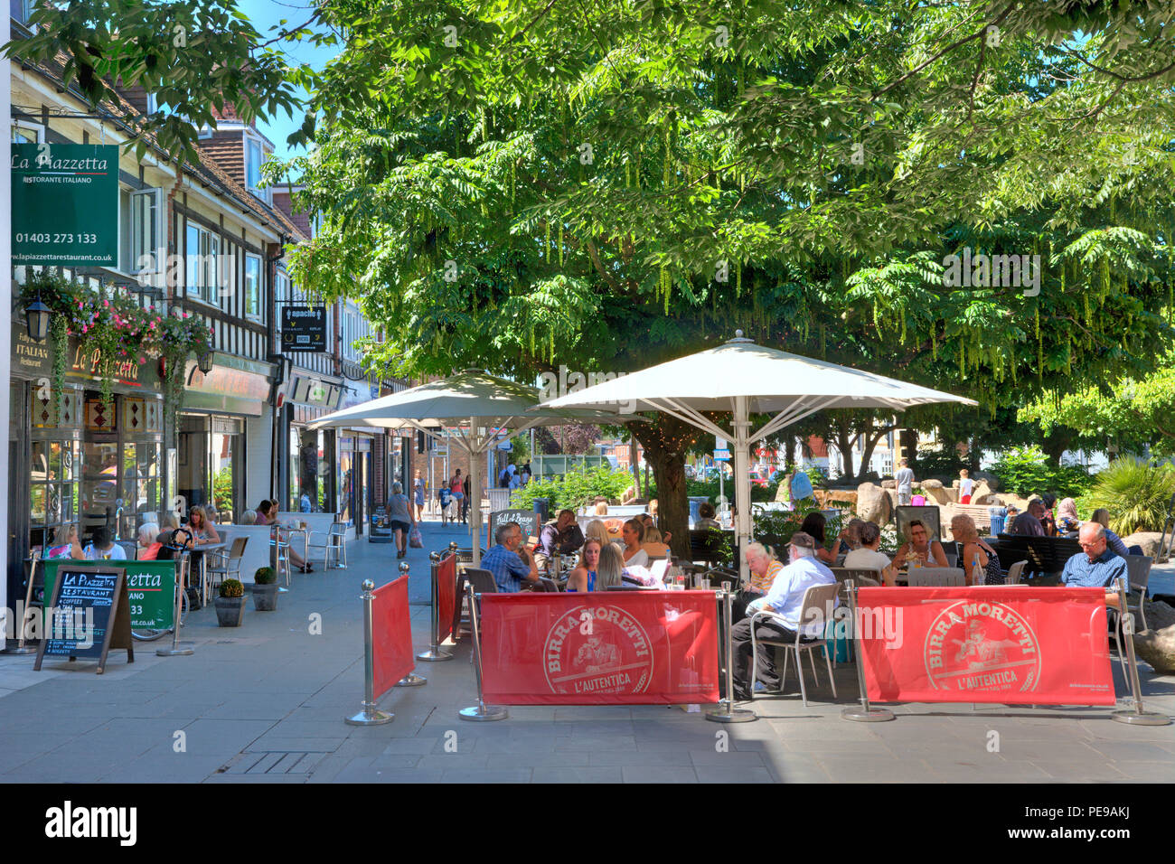 Town Centre, Horsham, Sussex Stock Photo - Alamy