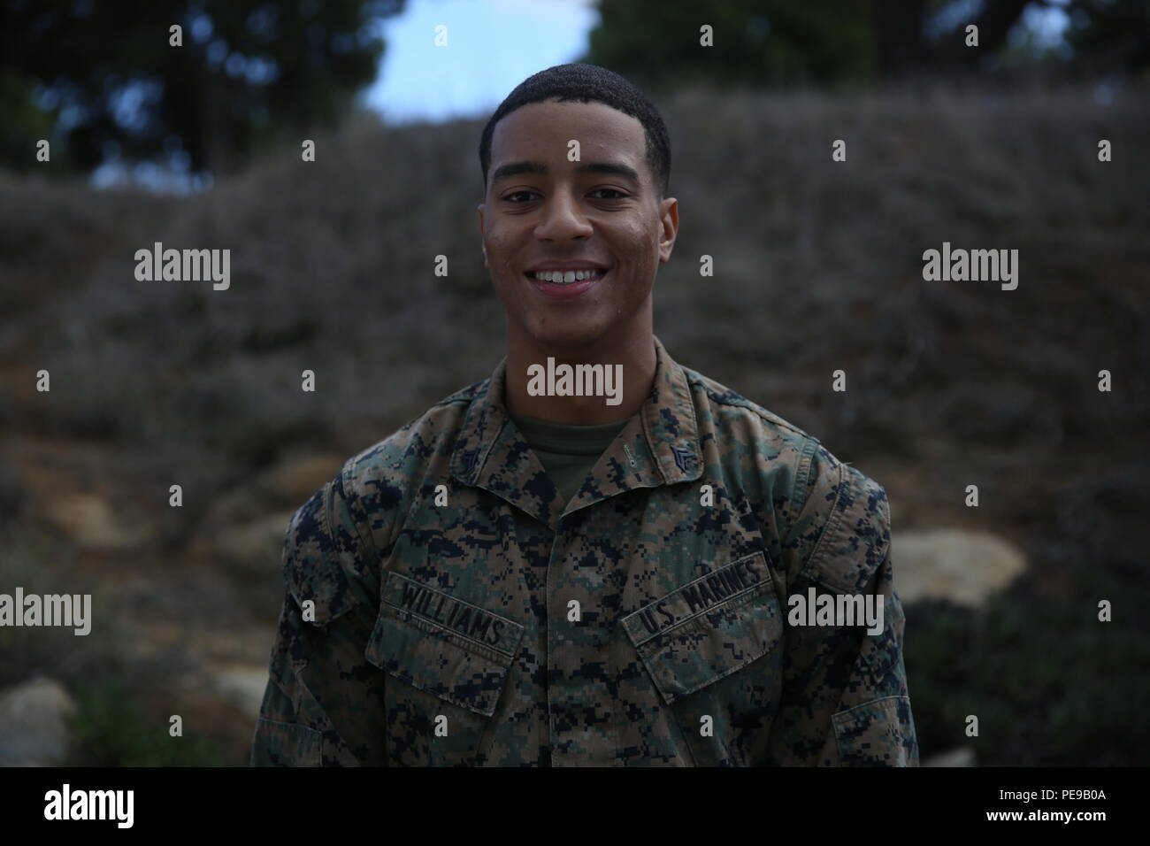 Corporal Brian Williams, the designated driver for the commanding ...