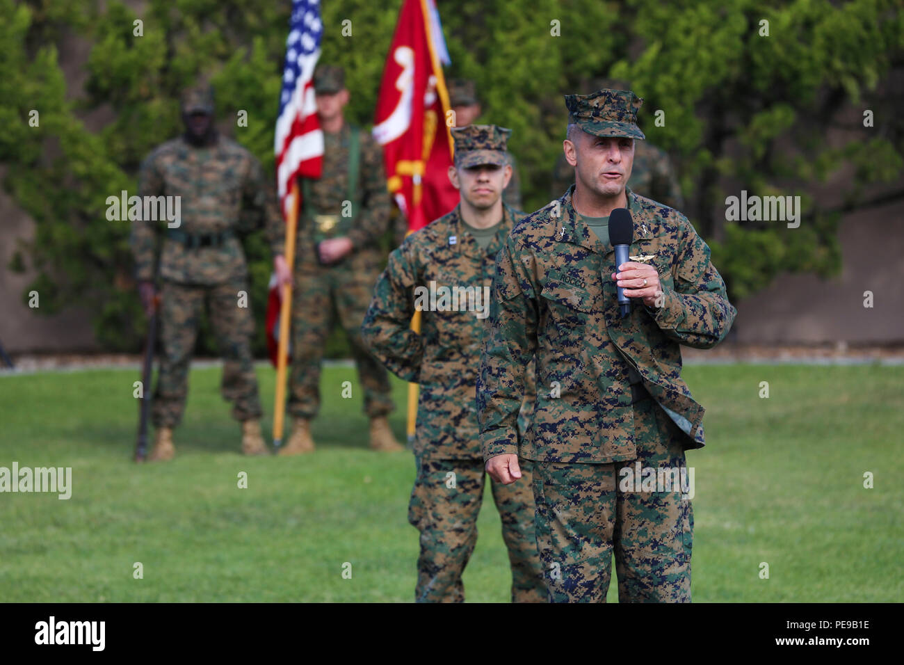 Maj. Gen. Michael Rocco, commanding officer of 3rd Marine Aircraft Wing ...