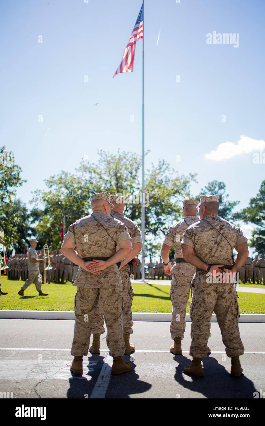 U.S. Marines with II Marine Expeditionary Force at Camp Lejeune, North ...